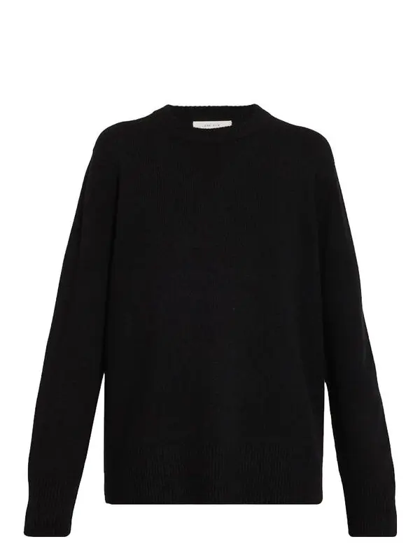 THE ROW Sibem Wool-cashmere Crewneck Sweater - Black
