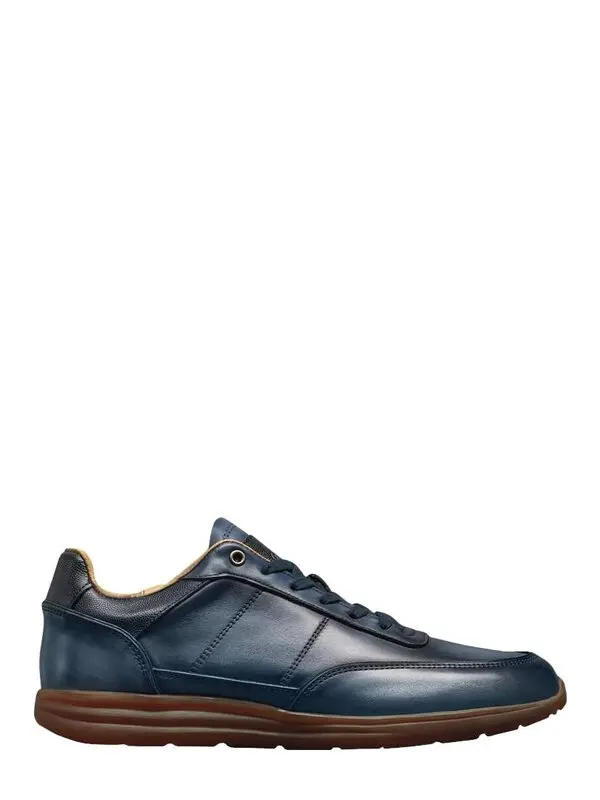 Allen Edmonds Brentwood Patina Leather Low-top Sneakers - Navy