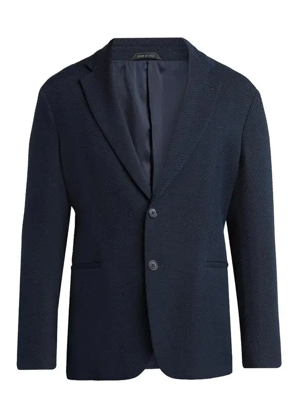 Giorgio Armani Jacquard Chevron Blazer - Multi