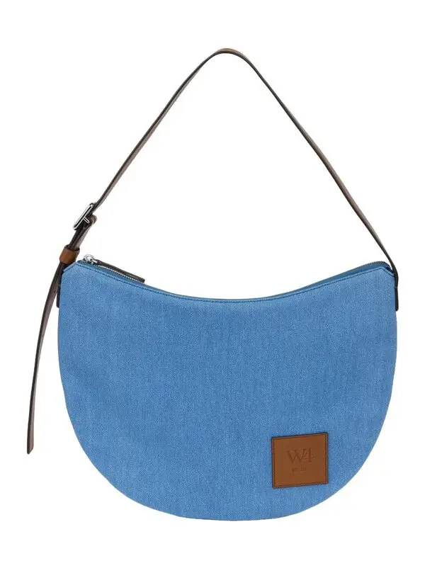WE-AR4 The Swing Crescent Shoulder Bag - Denim