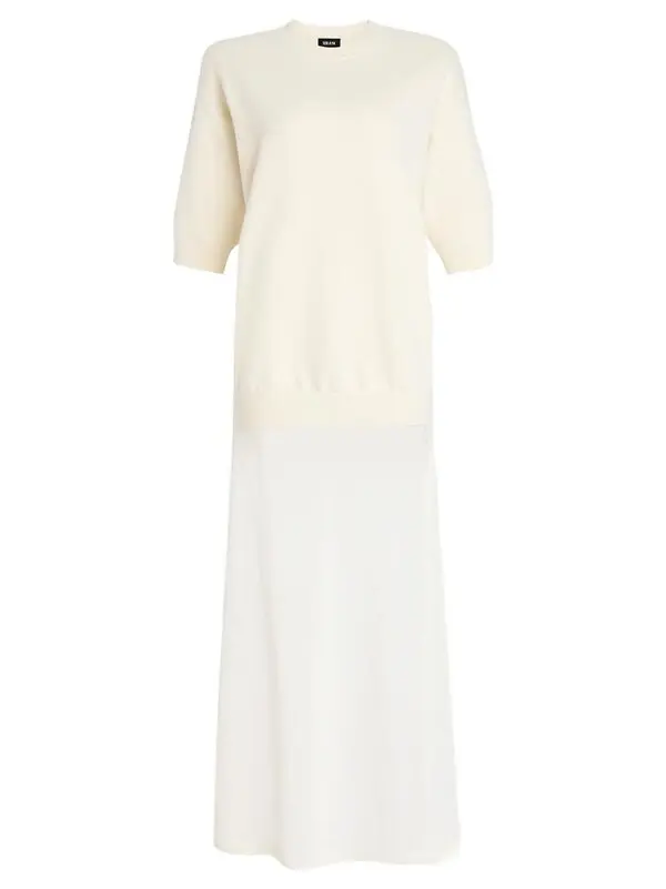 SEROYA Arwen Knit Maxi Dress - Eggshell