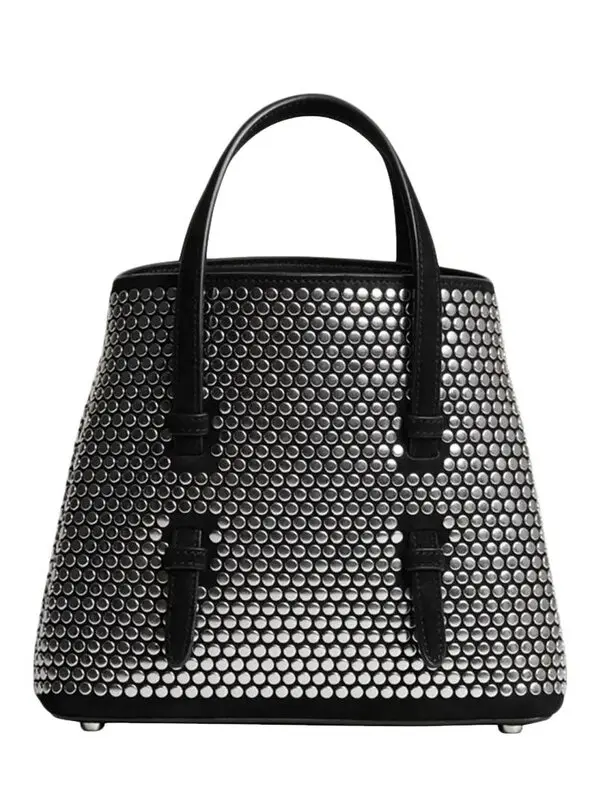 Alaïa Mina 20 Studded Top-handle Bag - Noir