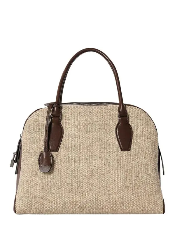 THE ROW India 12.00 Top-handle Bag In Canvas - Shell