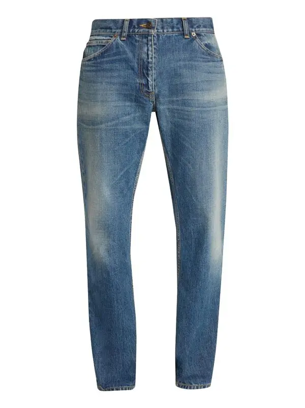 THE ROW Dinni Low-rise Straight-leg Jeans - Medium Indigo