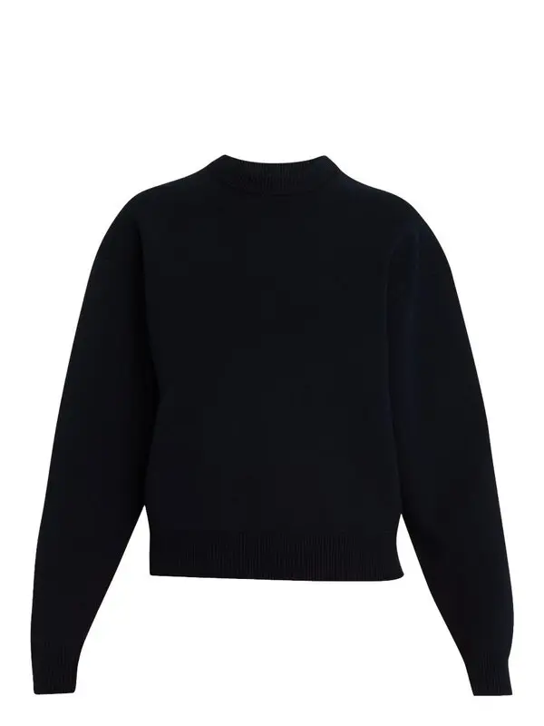 A.L.C. Teddy Crewneck Knit Sweater - Navy