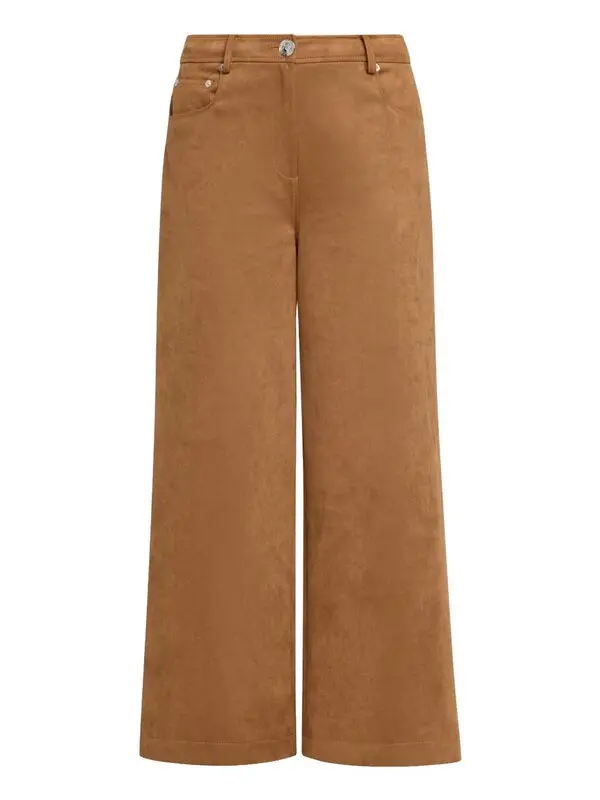 TOCCIN Blaire Cropped Wide-leg Weekend Pants - Cedar