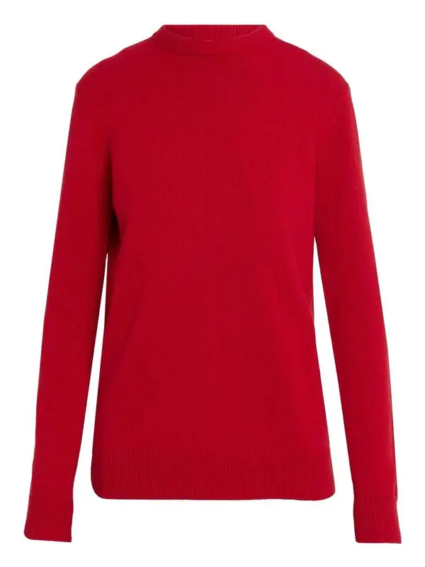 Michael Kors Long Sleeve Cashmere Crewneck Sweater - Ruby