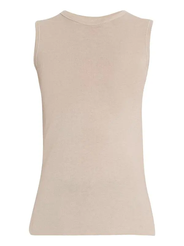 Majestic Filatures Cashmere Crewneck Tank Top - Desert