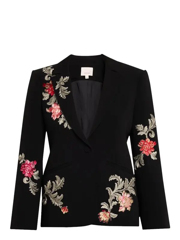 Cinq À Sept Karlie Rococo Embroidered Blazer - Black/multi