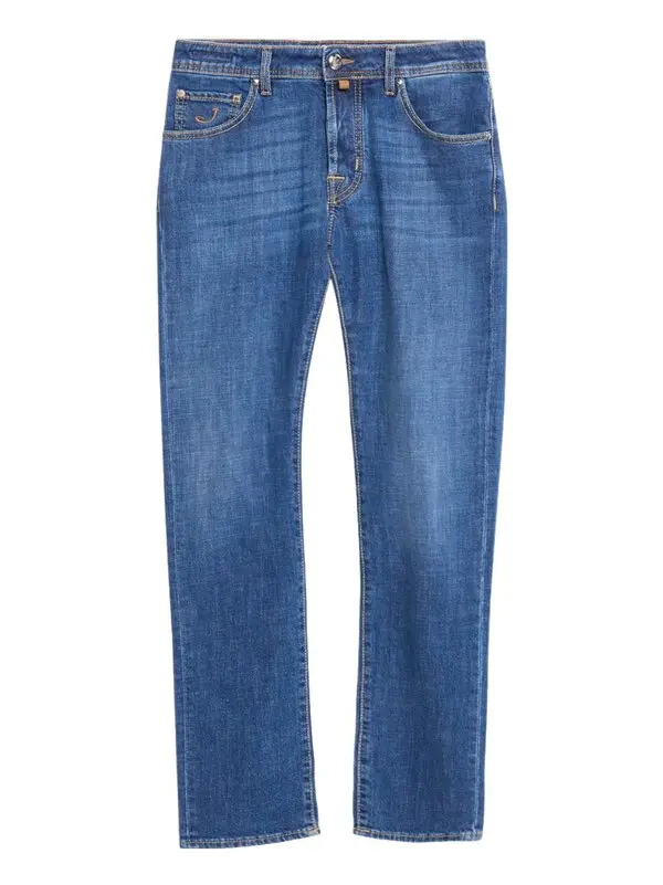 JACOB COHЁN Slim Straight-leg Medium-wash Denim Jeans - Mediumblue