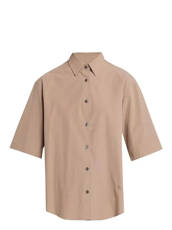 Maria Mcmanus Short-sleeve Cotton Tunic Shirt - Mouseback