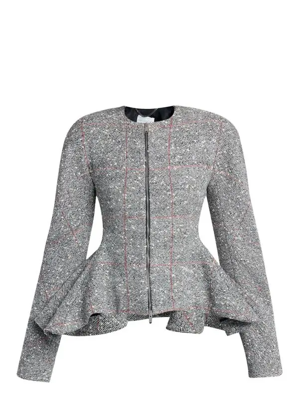 Stella McCartney Speckled Wool-blend Tweed Jacket - Multicolor