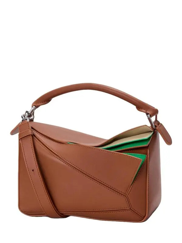Loewe Puzzle Small Layered Top-handle Bag - Squirrel