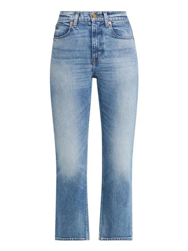 JAMIE HALLER The Kenickie Kickflare Crop Jeans - Rustler