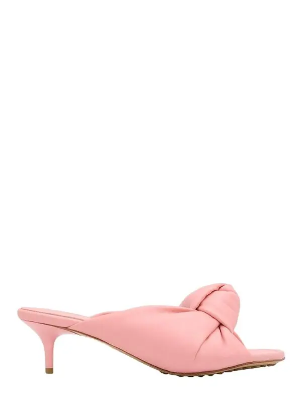 Bottega Veneta 35mm Cherry Knotted Leather Mule Sandals - Blush