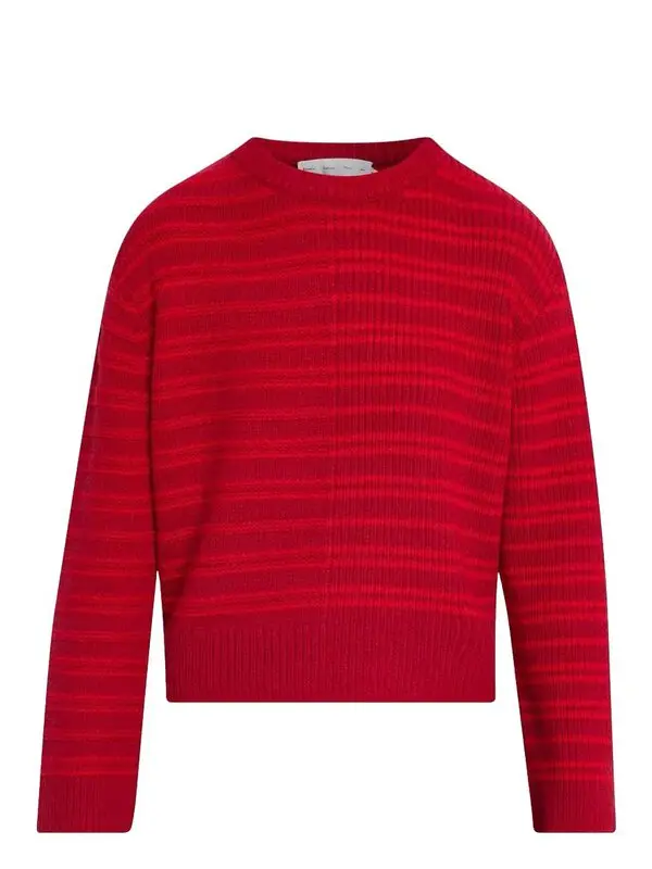 Proenza Schouler White Label Pandora Striped Wool-blend Sweater - Red