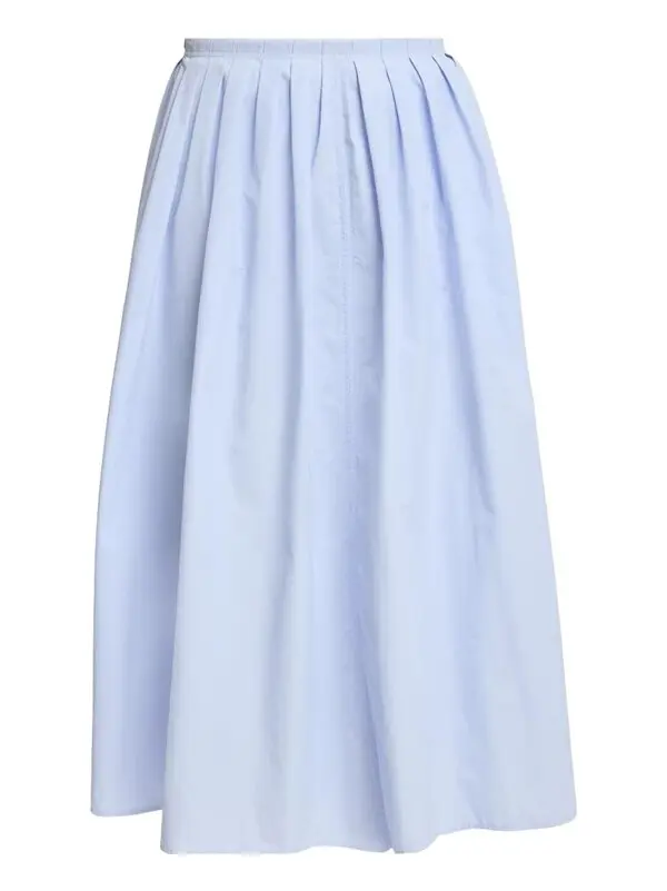 Proenza Schouler White Label Austin A-line Technical Cotton Skirt - Sky