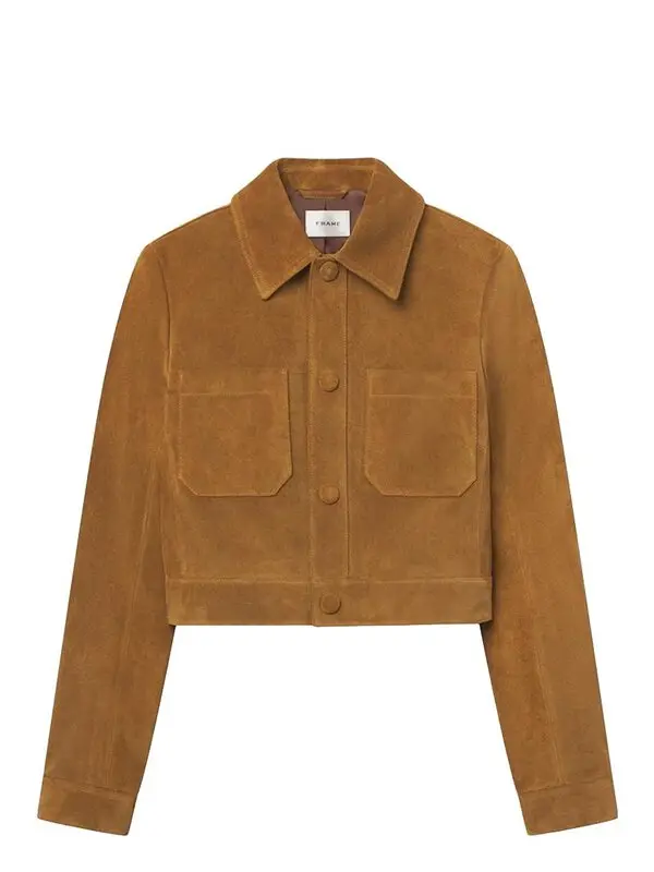 FRAME The Suede Jacket - Saddle