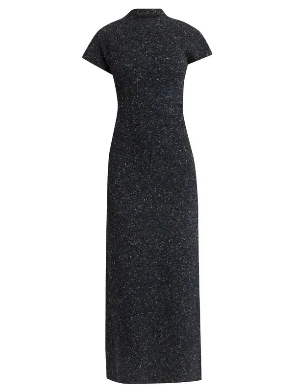 Proenza Schouler Abie Donegal-effect Knit Wool Maxi Dress - Black Multi