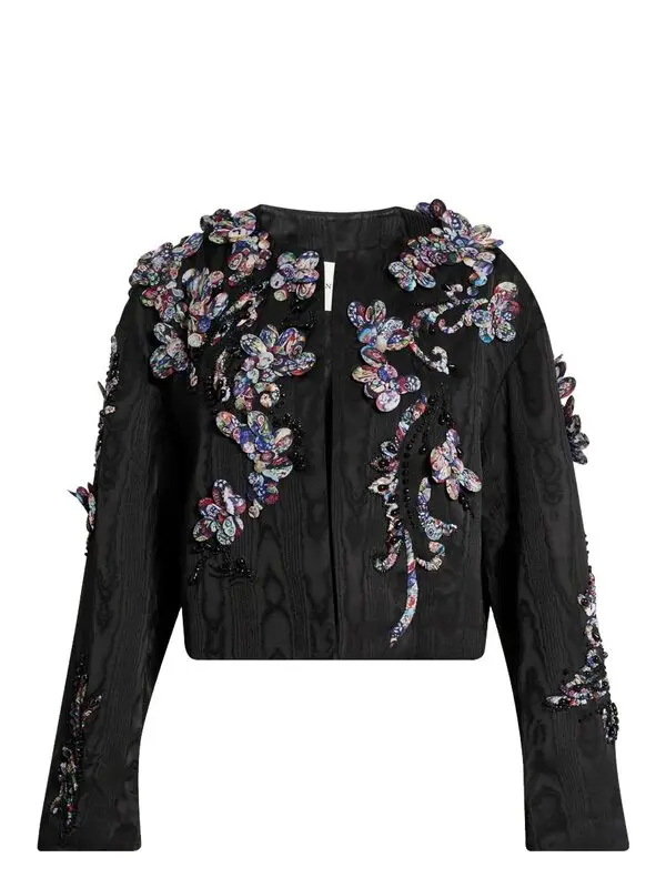 Dries Van Noten Vonda Bis Embellished Jacket - Black