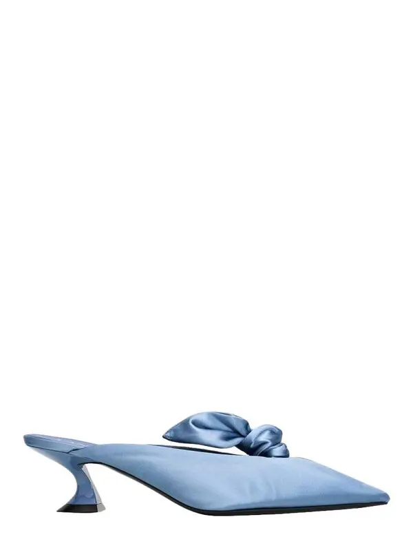 LANVIN 50mm Satin Bow Mule Pumps - Lanvin