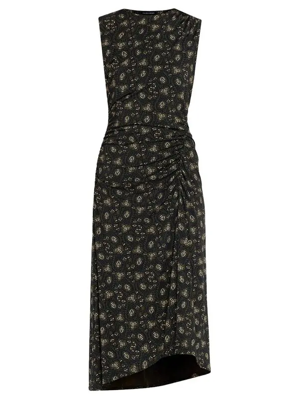 Veronica Beard Theodora Sleeveless Midi Dress - Black Multi
