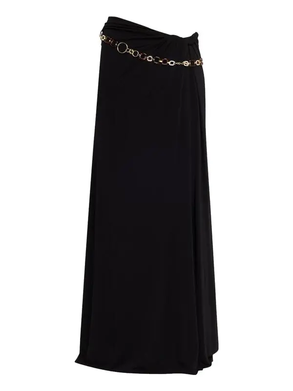 Christopher Esber Tortoise Chain Belt Maxi Skirt - Black