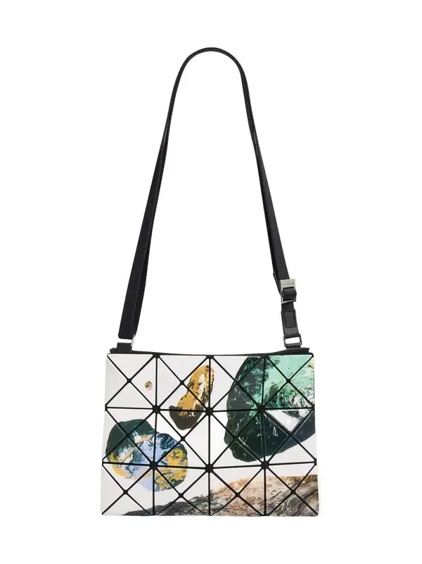 Issey Miyake Cosmic Abstract-print Geometric Crossbody Bag - White Base