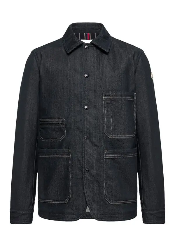 Moncler Haderu Denim Shirt Jacket - Blue