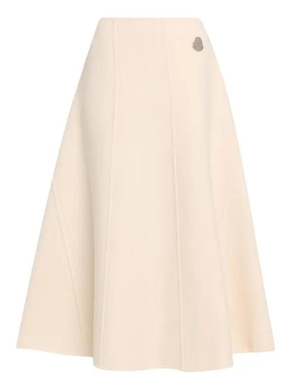 Moncler X Jil Sander Wool Midi Skirt - Navy