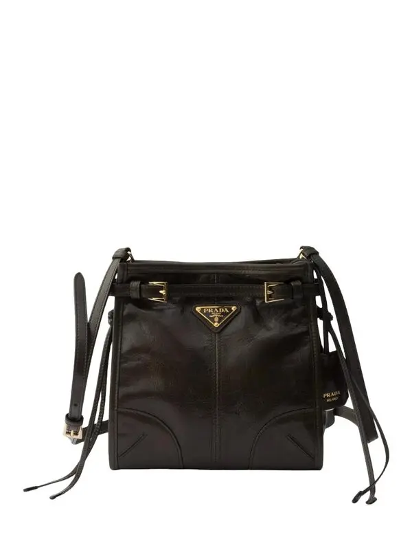 Prada Bonnie Mini Leather Crossbody Bag - Forest