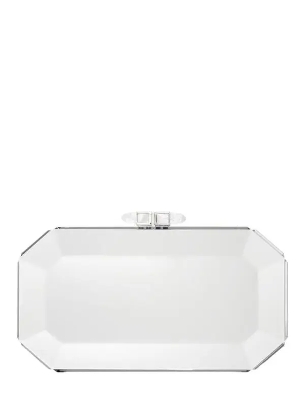 Judith Leiber Faye Geometric Clutch - Silver