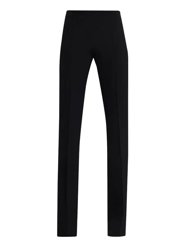 THE ROW Fabien Silk Twill Bootcut Pants - Black