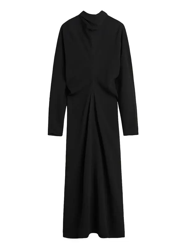 TOTEME Slouch Waist Scarf Dress - Black