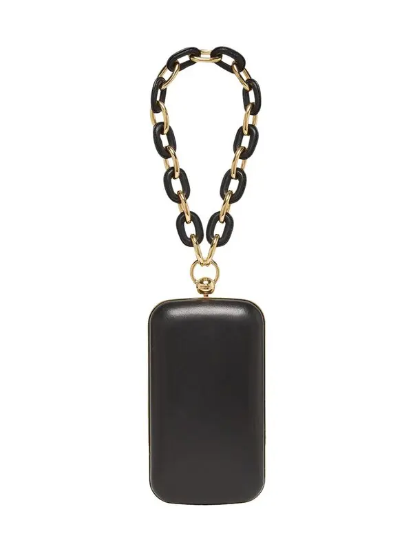 Givenchy Wristlet Clutch Bag In Nappa Leather - Black