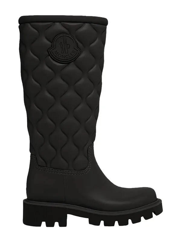 Moncler Kickstream Quilted Mid-calf Boots - Black
