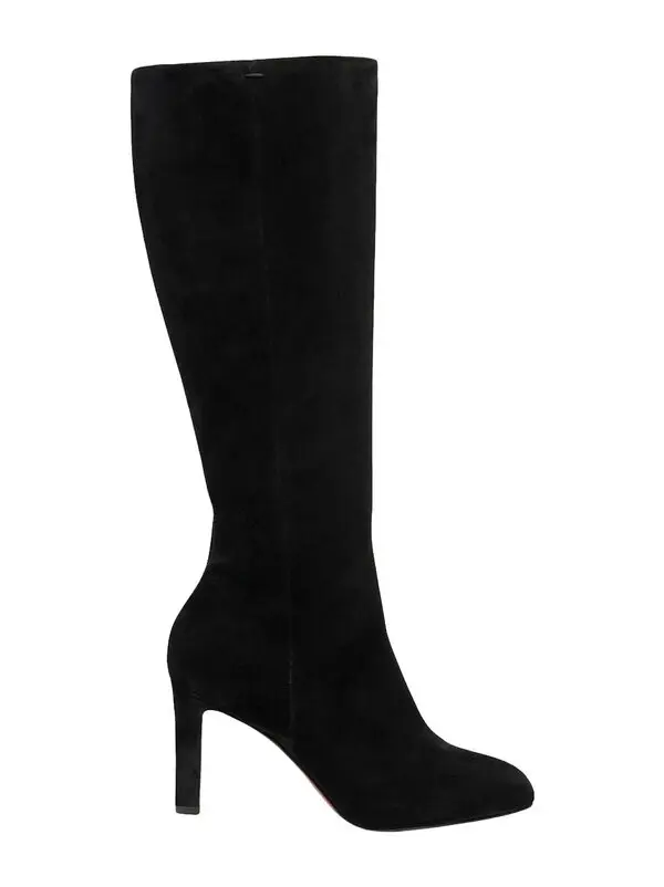 CHRISTIAN LOUBOUTIN 85mm Fannylove Suede Knee-high Boots - Black