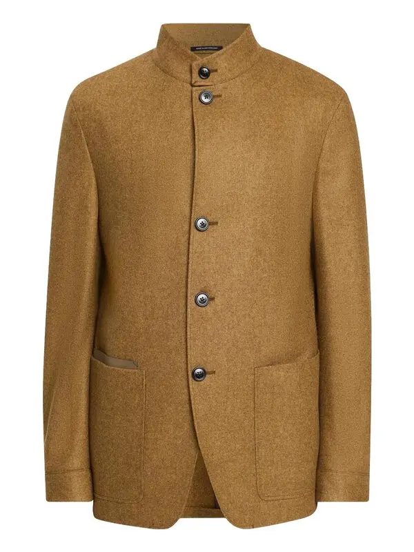 Zegna Cashmere Chore Jacket - Brown Multi