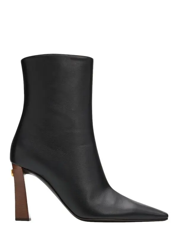 GIUSEPPE ZANOTTI 90mm Stretch Leather Ankle Booties - Nero