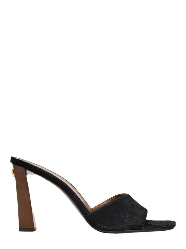 GIUSEPPE ZANOTTI 90mm Calf Hair Mules - Nero