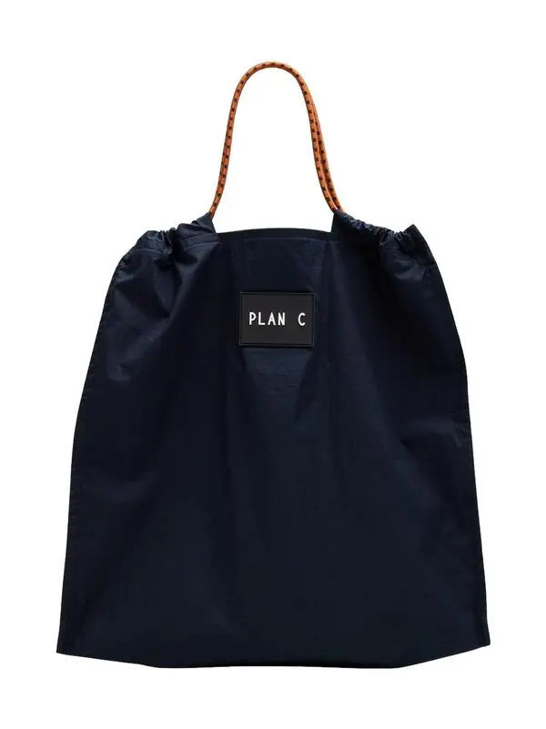 Plan C Cotton Shopping Tote Bag - Blue