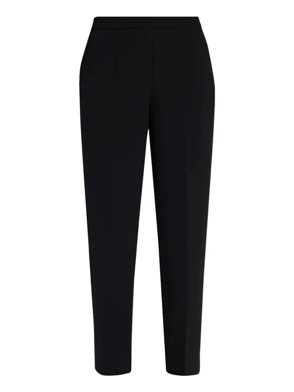 Kobi Halperin Aubree Tapered Crepe Ankle Pants - Black