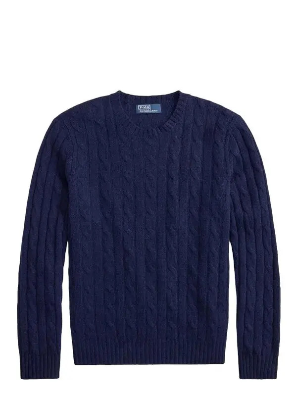 Polo Ralph Lauren The Iconic Cable-knit Cashmere Sweater - Blue