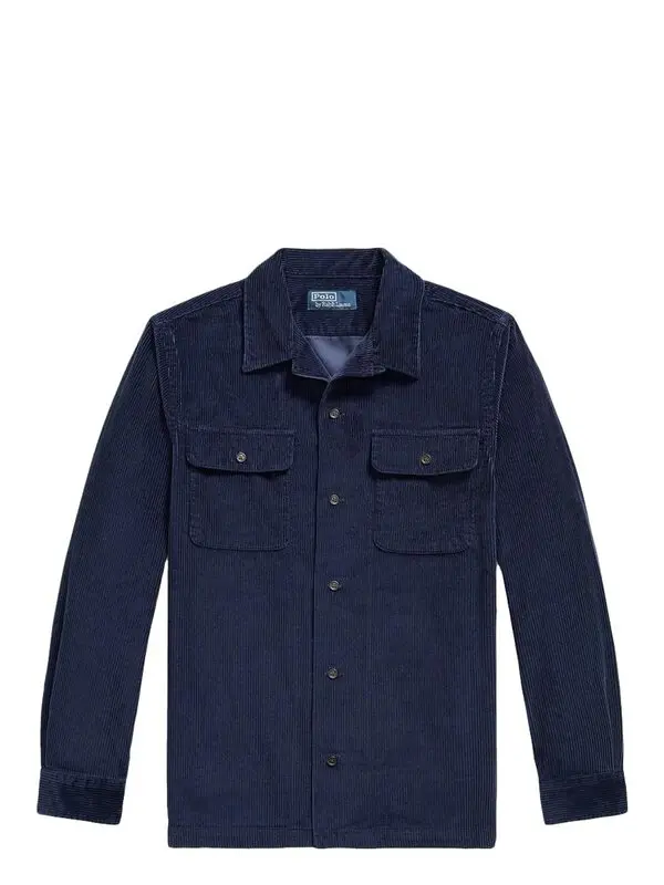 Polo Ralph Lauren Classic-fit Corduroy Camp Shirt - Navy