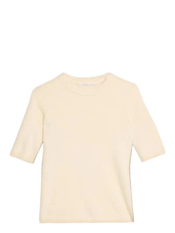 Maria Mcmanus Mm Cashmere And Cotton Baby Tee - Ivory