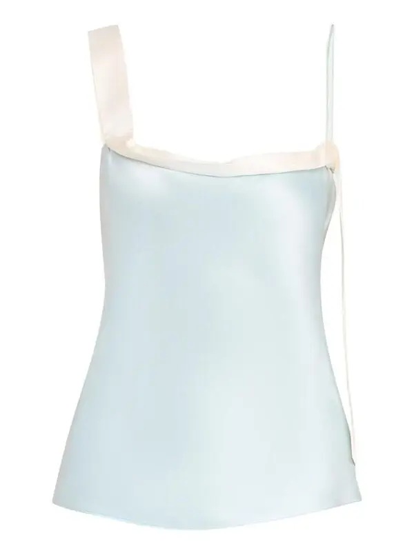 TOM FORD Ribbon Silk Cami Top - Azure