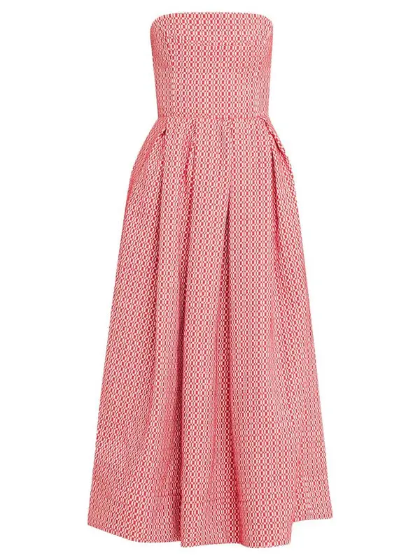 Rosie Assoulin Oh Oh Livia Strapless Dress - Red