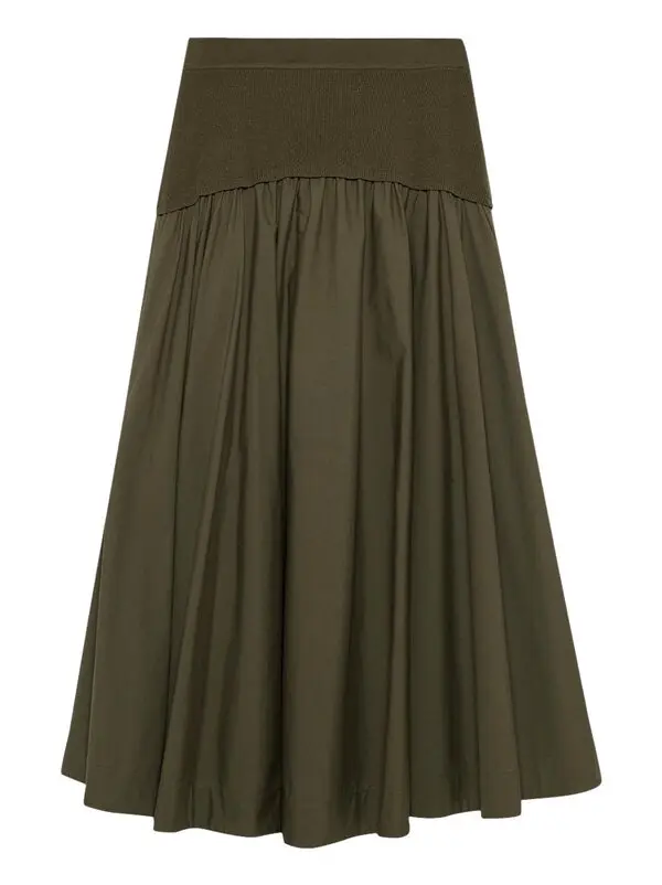 Simkhai Ovie Midi Skirt - Fern