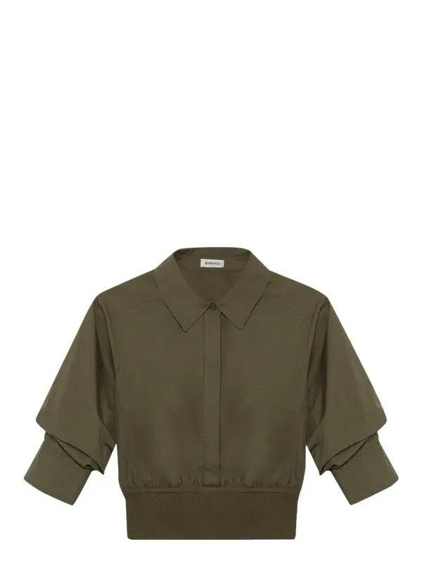 Simkhai Stiles Knit Cotton Shirt - Fern