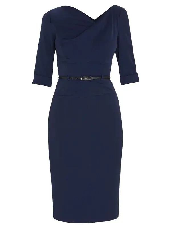 Black Halo Jackie 3/4-sleeve Sheath Dress - Eclipse